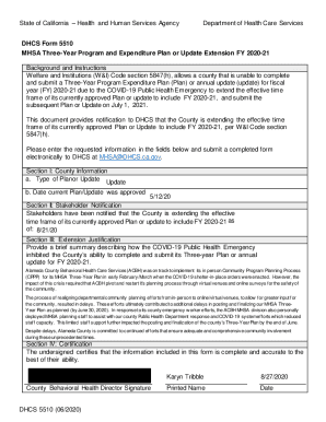 Fillable Online Form 5510 Alameda - DHCS Fax Email Print - pdfFiller