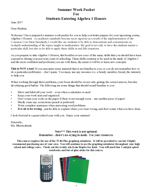 Fillable Online nhotsoubanh.weebly.comuploads5/1/9Summer Work Packet ...