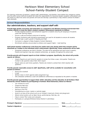 Fillable Online Proud to be a Title 1 School / Family Engagement Policy ...
