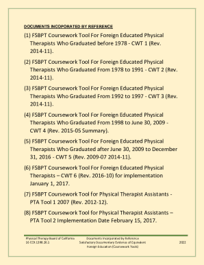 Fillable Online Documents Incorporated by Reference Satisfactory ...