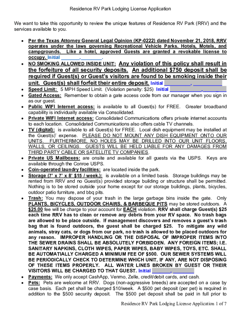 Fillable Online rv forms LEASE APPLICATION Fax Email Print - pdfFiller