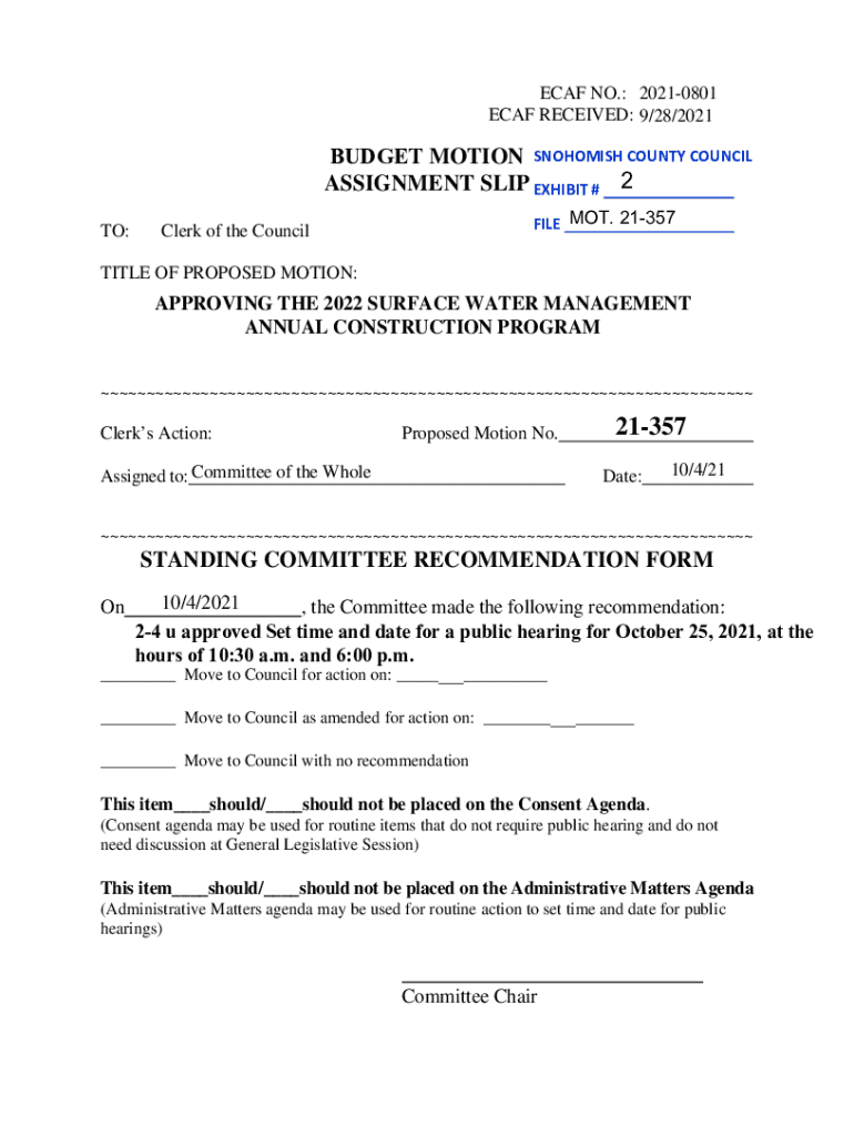 Fillable Online exhibit - Snohomish County, Washington Fax Email Print - pdfFiller
