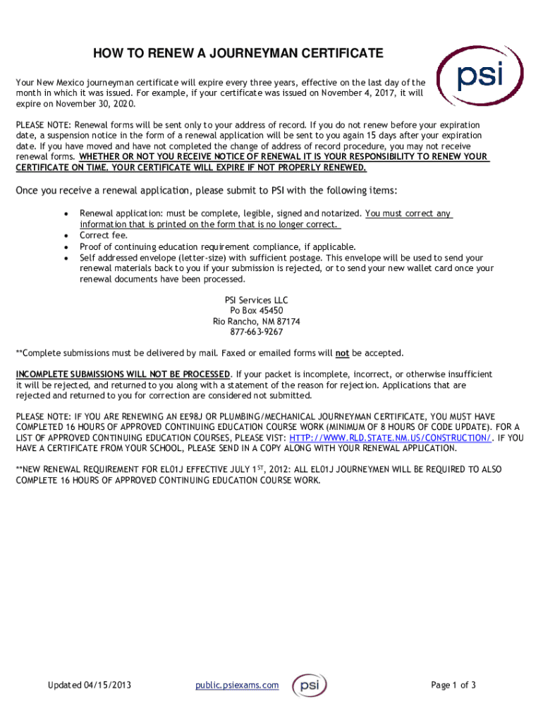 Fillable Online www.tradesmance.comcareer-centralhow-to-renewRenewing a ...