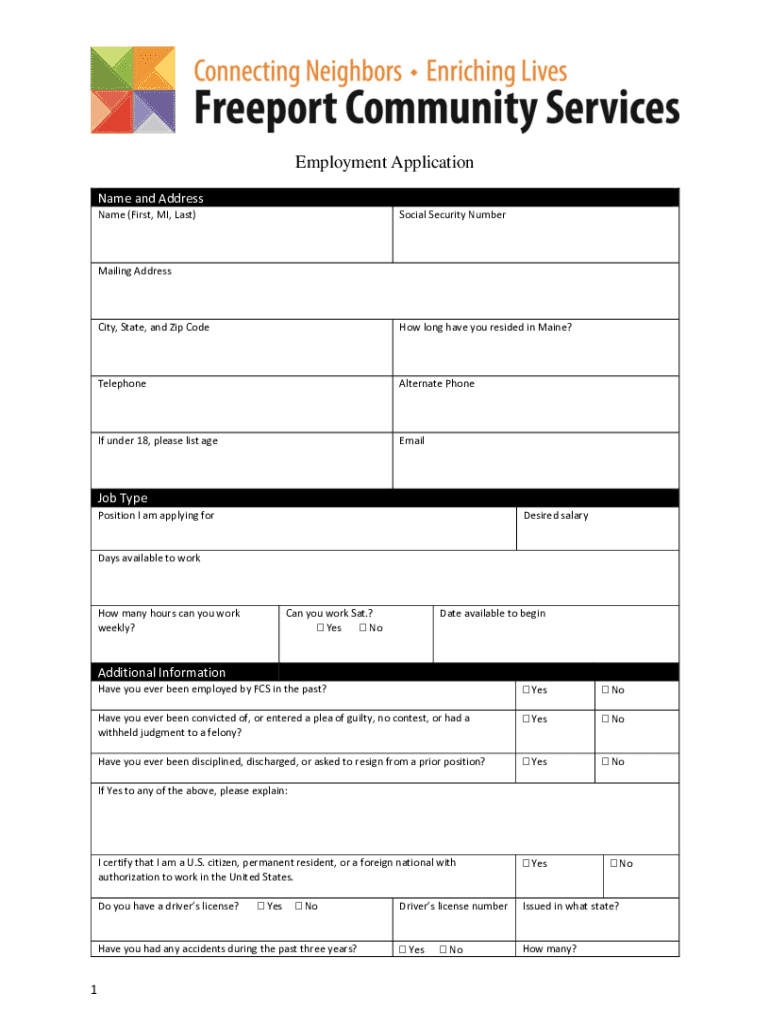 Fillable Online cocodoc.comform435356047-job-application-nameJob Application Name: First, Mi ...