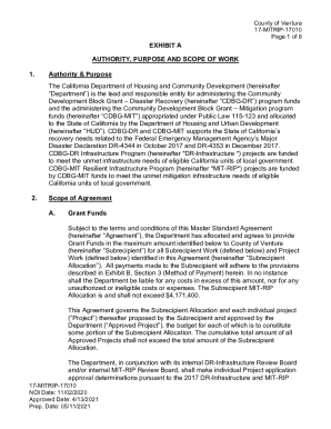Fillable Online AUTHORITY, PURPOSE AND SCOPE OF WORK - California Fax ...