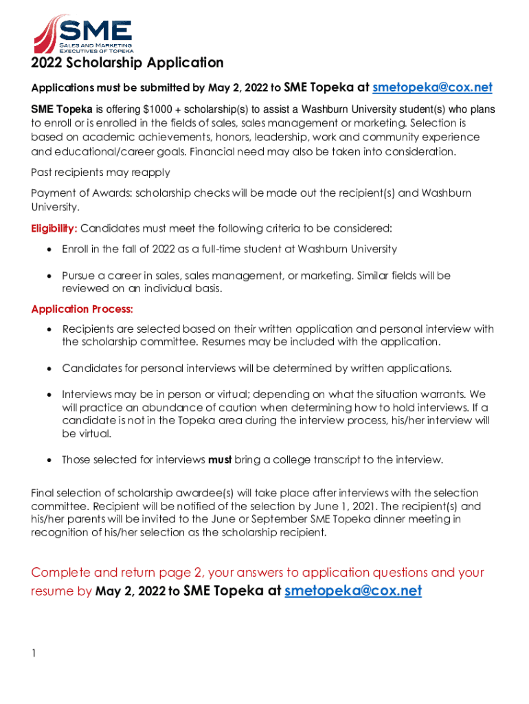 Fillable Online Mptaas 2021 Scholarship Application Process
