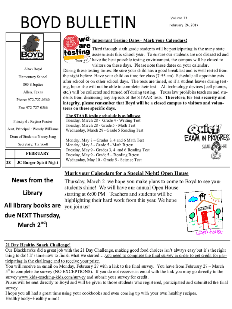 Fillable Online www.pdffiller.com421504440--BOYD-BULLETIN-Fillable ...