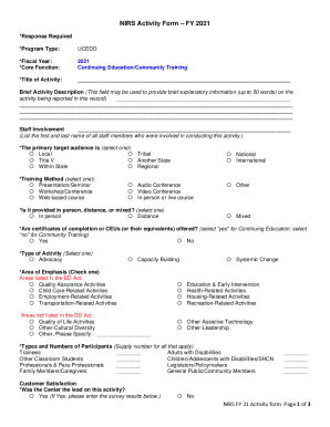 Fillable Online ccids.umaine.eduresourcenirs-activity-form-fy16NIRS ...