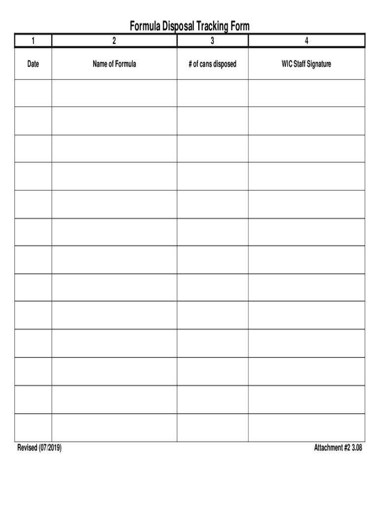 Fillable Online dhhr wv Returned Formula Tracking Form Fax Email Print - pdfFiller