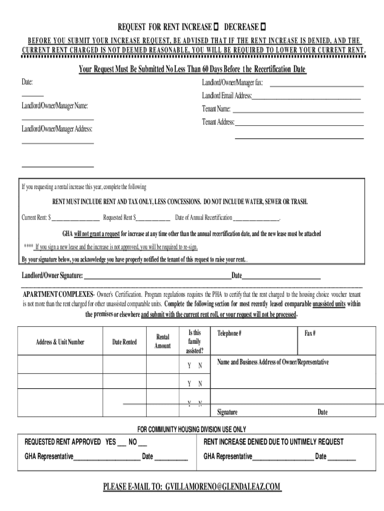Fillable Online www1.nyc.govassetshpdRent Increase/Decrease Request Form - New York City Fax ...