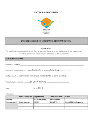 Fillable Online T1. Pre-consultation application form Fax Email Print ...