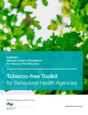 Fillable Online smokingcessationleadership ucsf SAMHSA publishes a ...
