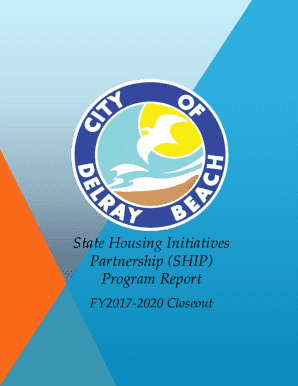 Fillable Online State Housing Initiatives Partnership (SHIP) Program ...