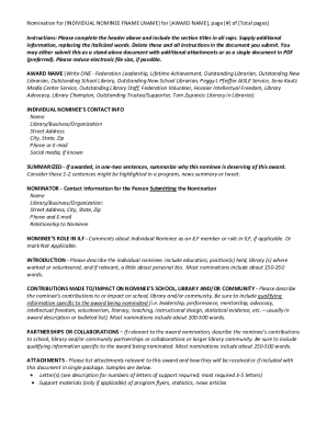 Fillable Online How To Write a Nomination Letter in 4 Steps (With ...