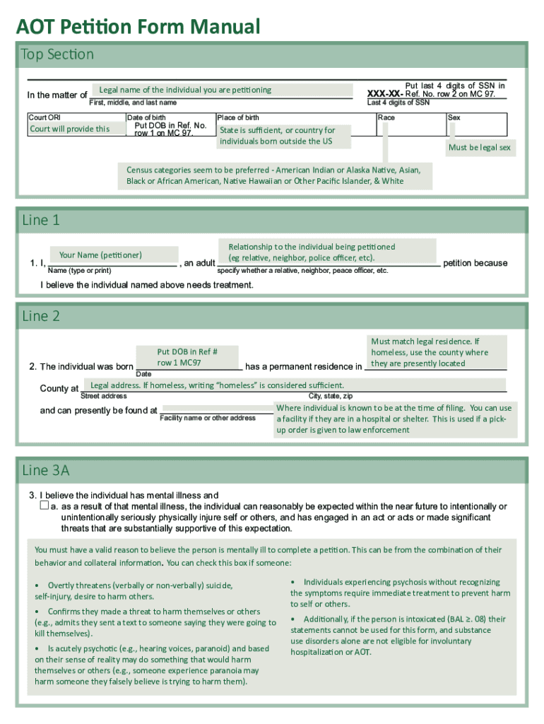 Fillable Online INSTRUCTIONS FOR ADULT MENTAL HEALTH PICK-UP - miOttawa ...