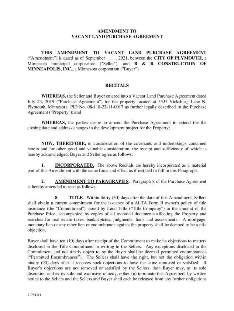 Fillable Online Www examplesbusinessagreement5 Vacant Land fillable-online-www-examplesbusinessagreement5-vacant-land