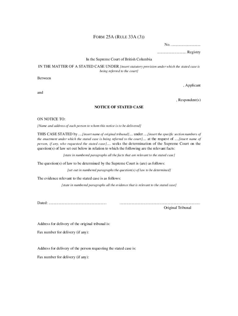 Fillable Online FORM 25A Fax Email Print - pdfFiller