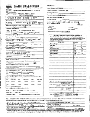 Fillable Online Wells - Washington State Department of EcologyHow to ...