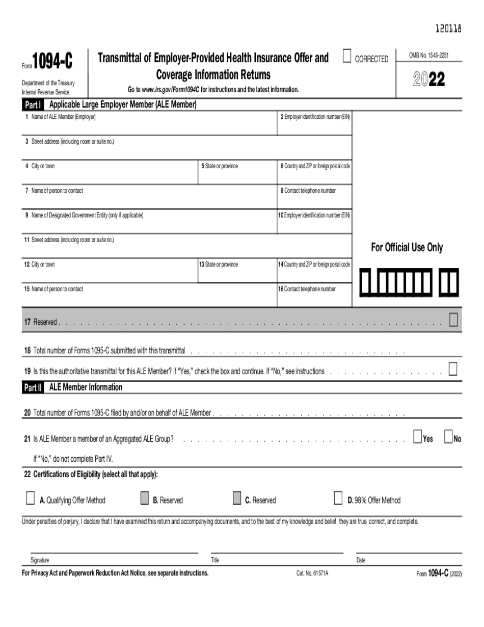 How To Fill Form 1094 C Fill Online Printable Fillable Blank How To Fill Form 1094 C Fill Online Printable Fillable Blank