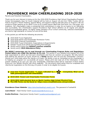 Get Myers Park Cheerleading 2016-2017 Tryout Application - US Legal s ...