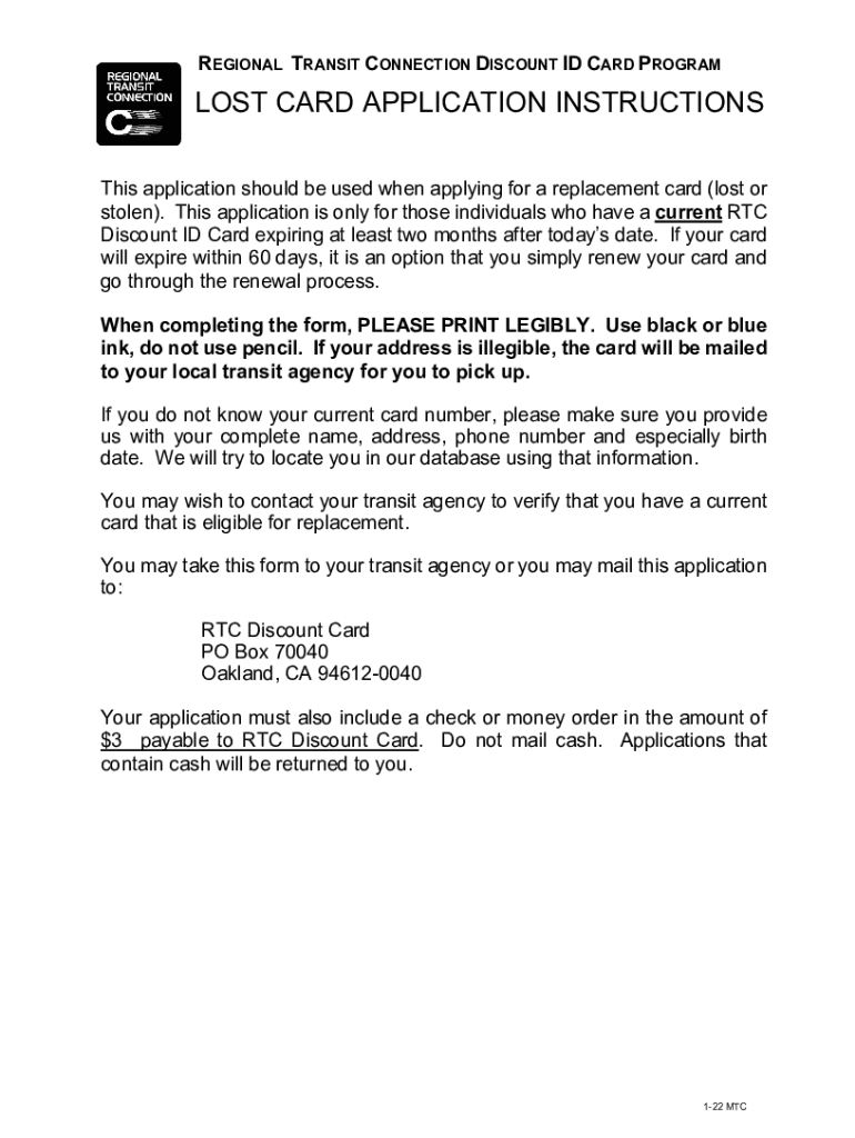 Fillable Online www.sfmta.comregional-transit-connection-rtcRegional ...