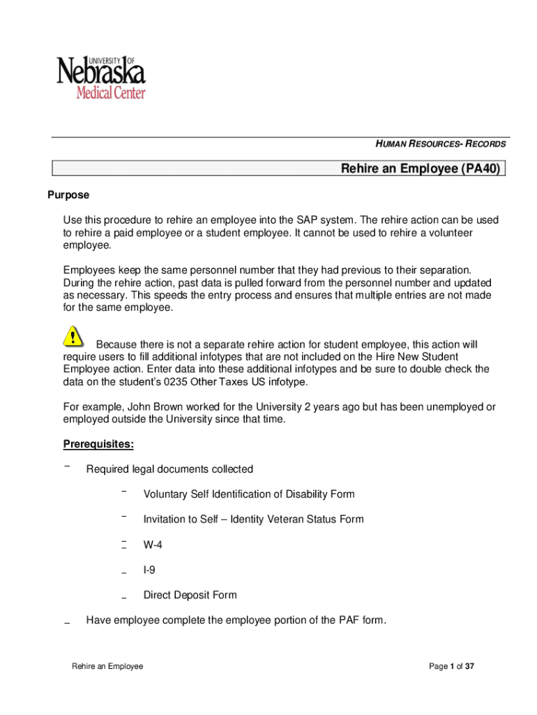 Fillable Online Employee Rehire Policy TemplateWorkableEmployee Rehire Policy ...