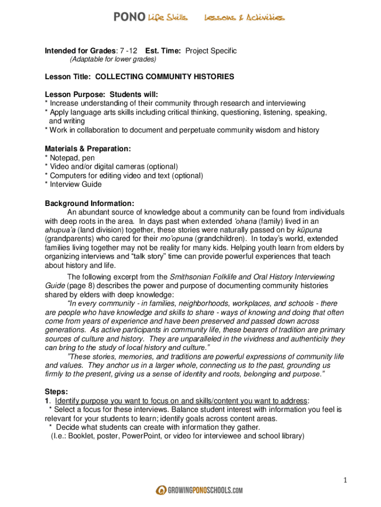 Fillable Online Intended for Grades Est. Time: (Adaptable for lower grades) - CDS Fax Email ...