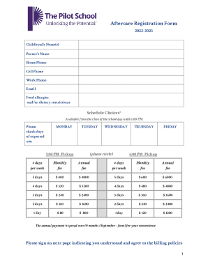 Fillable Online Kids Club School Year Registration Form.docx.pdf Fax ...