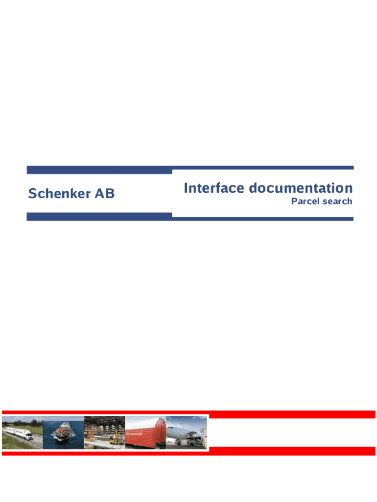 Fillable Online Parcel DeliveryDB SchenkerDB SchenkerDB SCHENKER ...