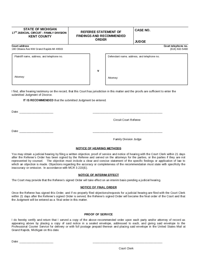 s.justia.commichiganlocal-countyJustia :: Referee Statement Of Findings And ... - State s Doc ...