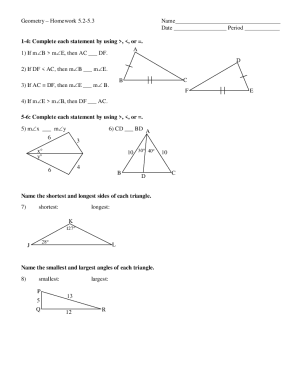 Fillable Online Geometry Worksheets (pdf) with answer keys ...