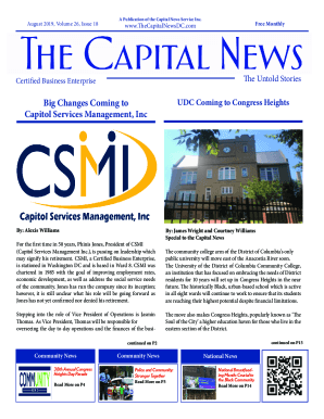 Fillable Online Big Changes Coming to Capitol Services Management, Inc ...