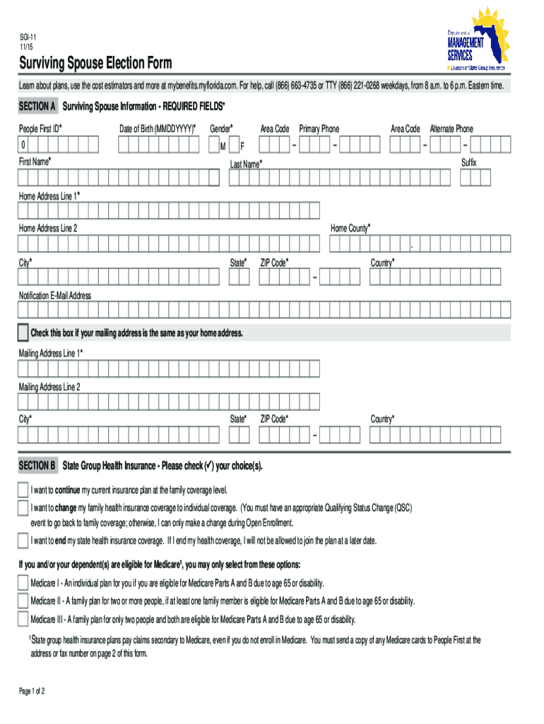 Fillable Online www.mybenefits.myflorida.comcontentdownloadSGI-11 ...