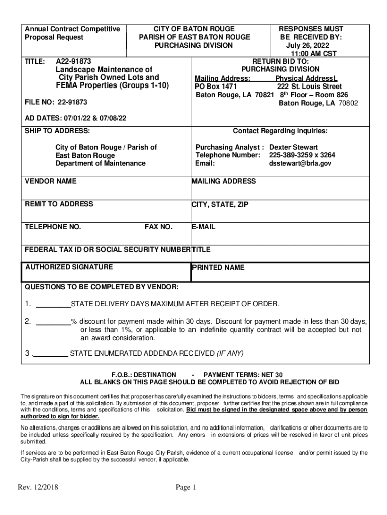 Fillable Online wwwprd doa louisiana wwwprd.doa.louisiana.gov osp ...