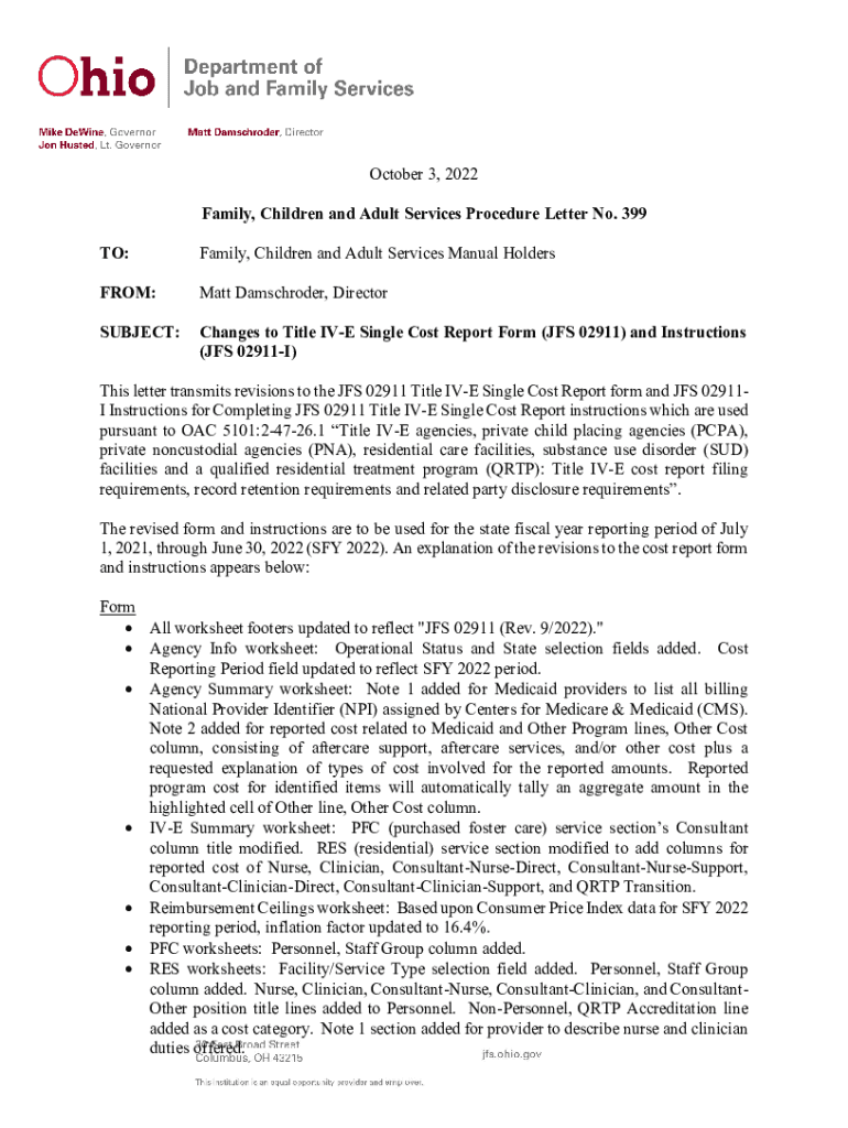 Fillable Online emanuals.jfs.ohio.govFamChildFCASMFamily, Children and Adult Services Procedure ...