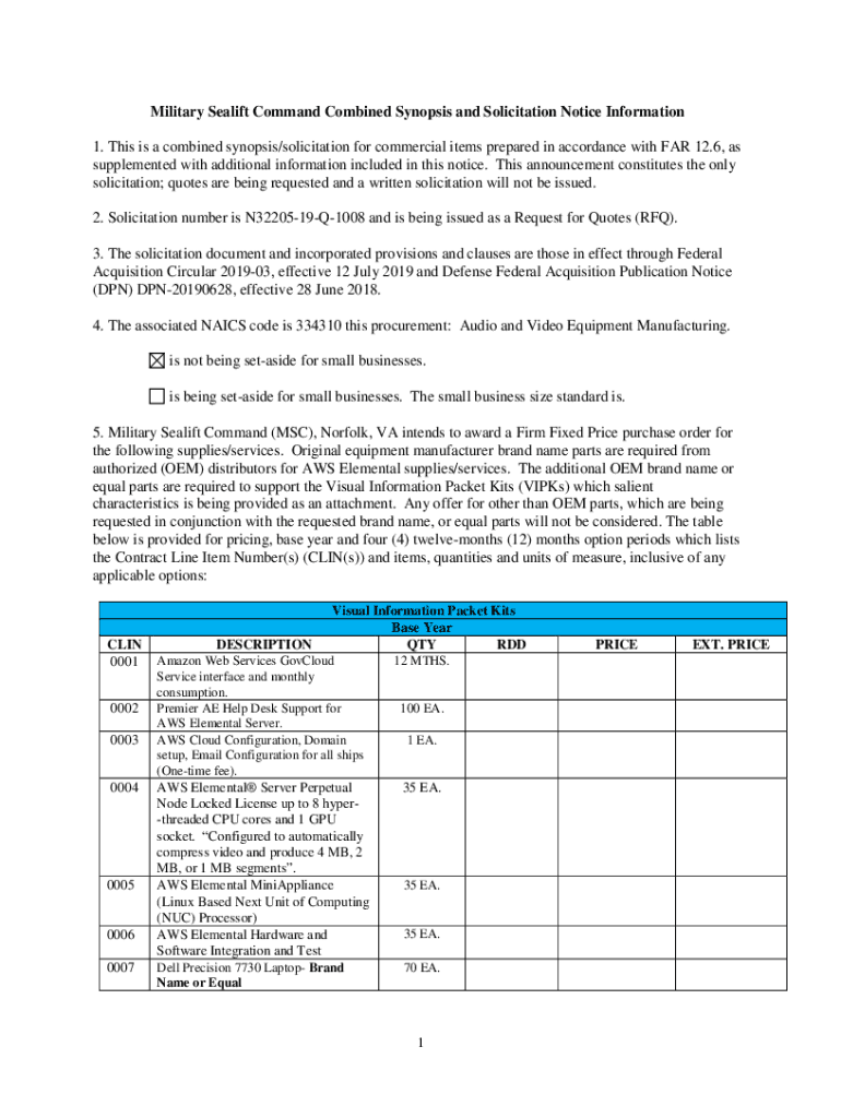 Fillable Online www.rfpdb.comviewdocumentMilitary Sealift Command ...