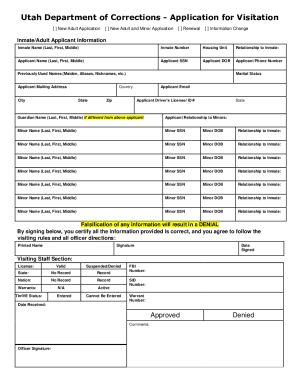 Fillable Online corrections.utah.gov wp-content uploadsUtah Department ...