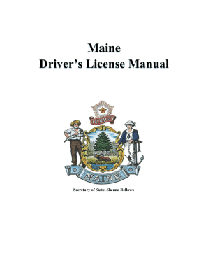 Fillable Online Maine Driver's License Manual Fax Email Print - pdfFiller
