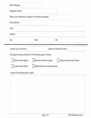 Fillable Online Frederick County Sheriff's Office - Public Information ...