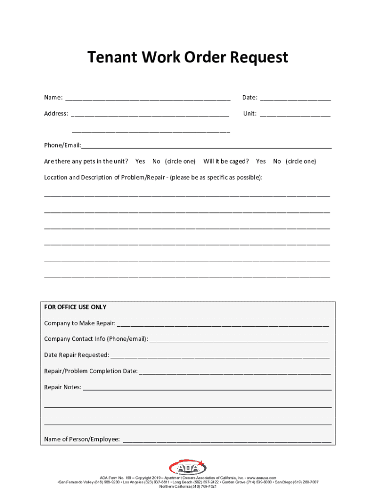 Fillable Online secured-forms.comcurrent-tenant-maintenanceMaintenance ...