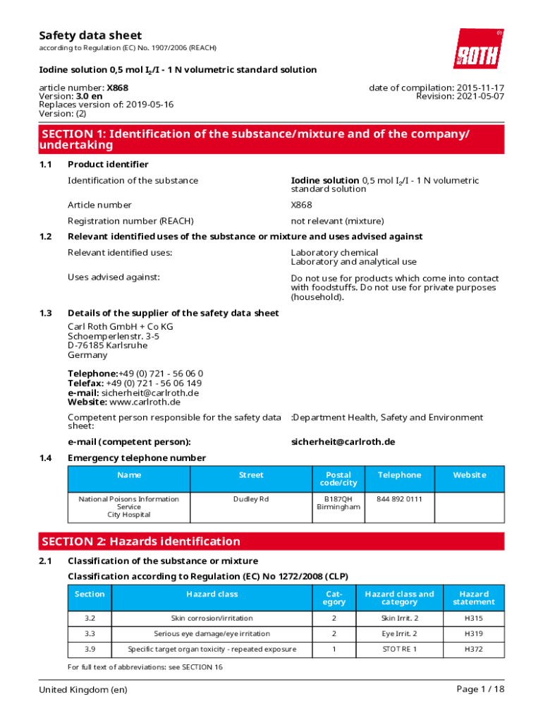 Fillable Online SAFETY DATA SHEET according to Regulation (EC)DATA SHEET according ... Fax Email ...