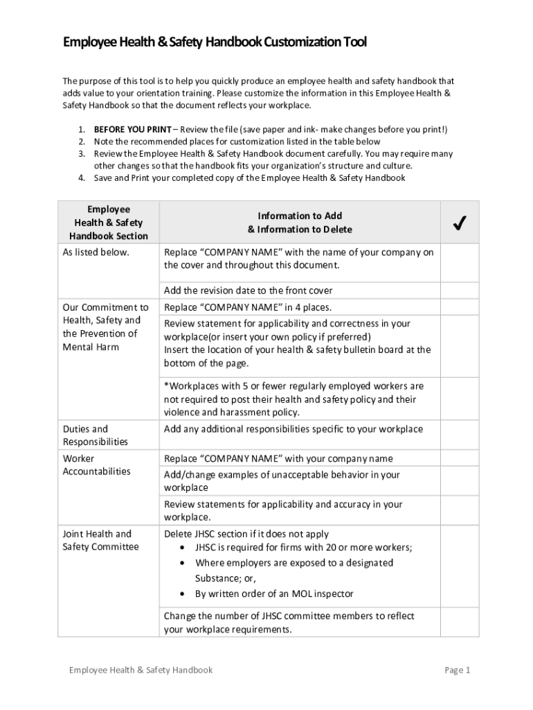 Fillable Online Employee Health Services Handbook - OPM.govEmployee ...