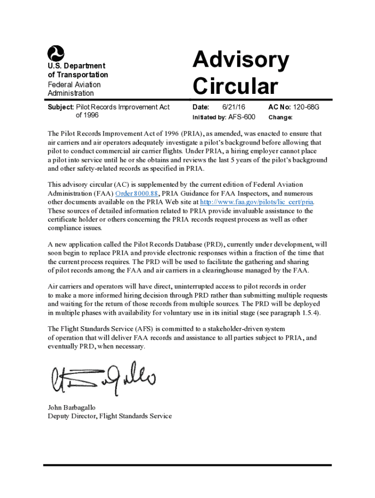 Fillable Online www.transportation.govpilot-records-databasePilot ...