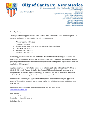 Fillable Online Dear Applicant, Thank you for showing your interest in ...