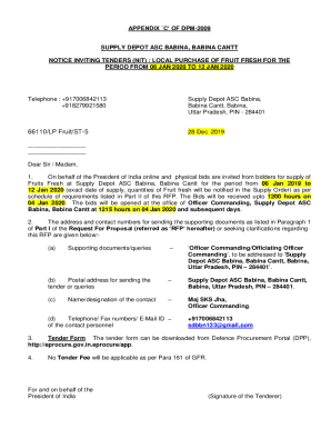 Fillable Online www.mes.gov.insitesdefaultAPPENDIX A TO NOTICE INVITING ...