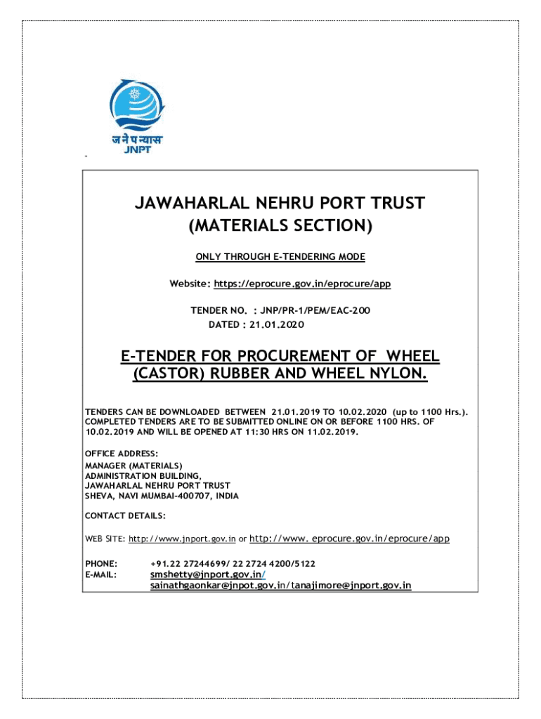 Fillable Online Jawaharlal Nehru Port - WikipediaJNPT info, Jawaharlal ...