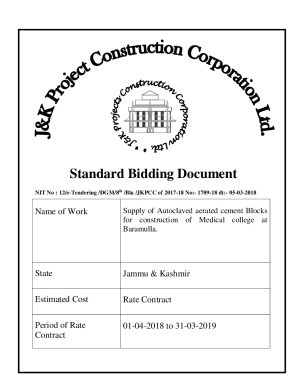 Fillable Online Standard Bidding Document - image Fax Email Print ...