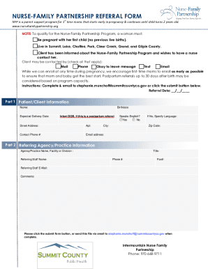 Fillable Online www.nursefamilypartnership.orgnfp-momsNurse-Family PartnershipHelping First-Time ...