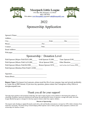 Fillable Online cdn1.sportngin.comattachmentsdocument2022 Sponsorship ...