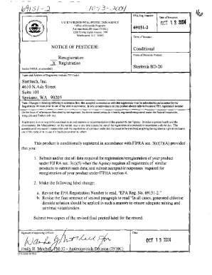 Fillable Online U.S. EPA, Pesticide Product Label, STERITECH BD-20, 10 ...